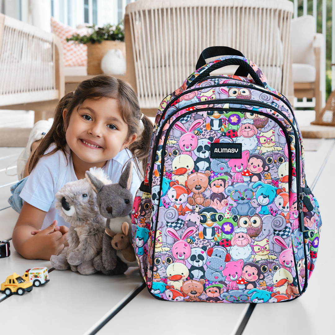 Cute Teddy Bear Animals Small Little Kids Backpack | Toddler Bag – Alimasy